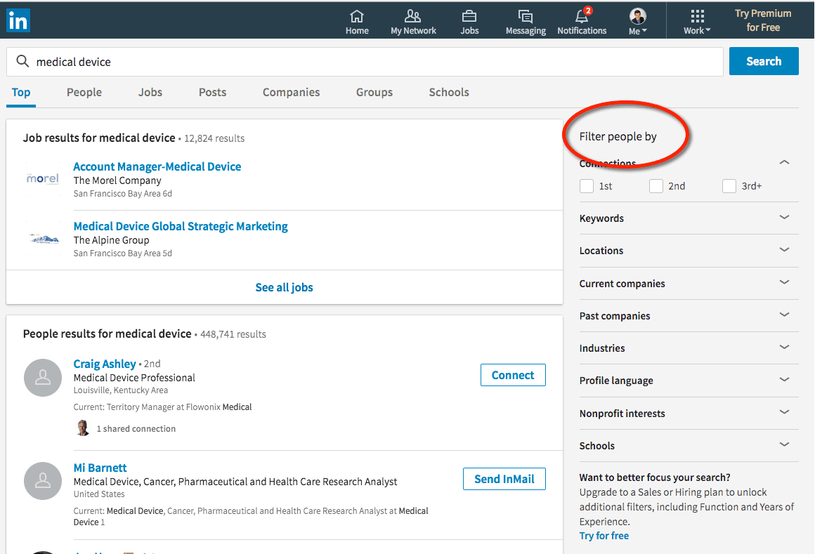 How to Use the New LinkedIn Search to Find Leads | Alaniz